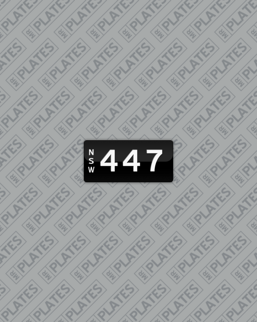 447 Number Plates For Sale, NSW - MrPlates