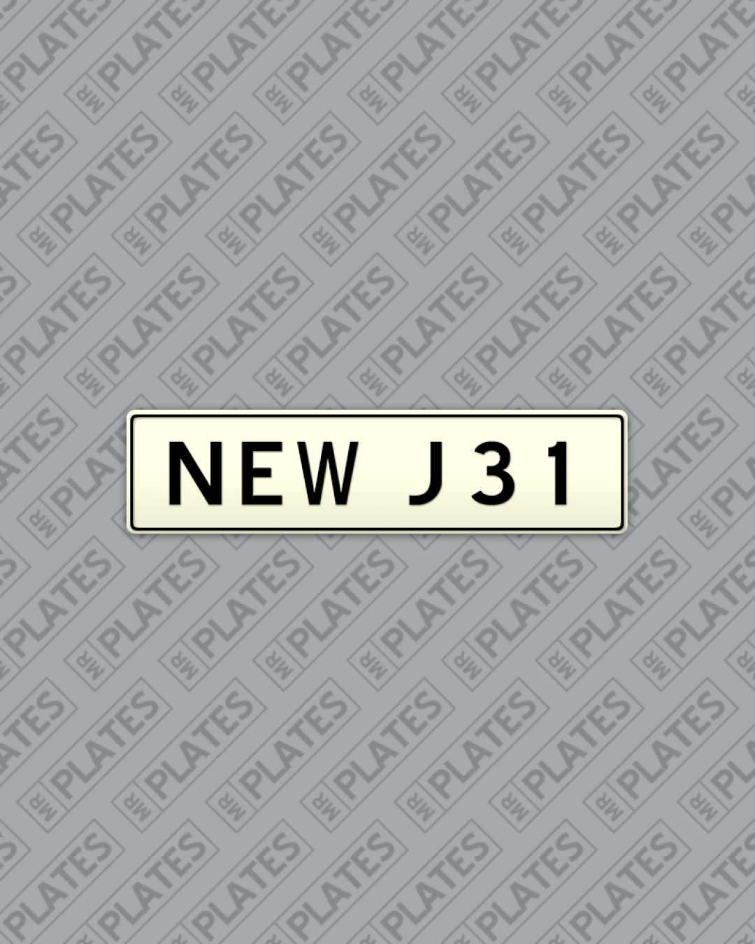 NEW J31 Number Plates For Sale - MrPlates
