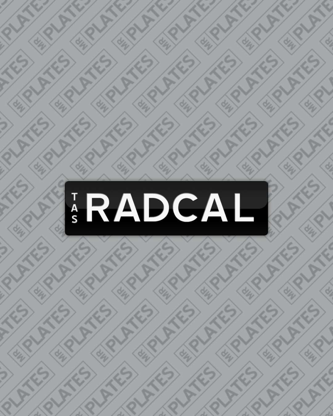 RADCAL Number Plates For Sale, TAS - MrPlates
