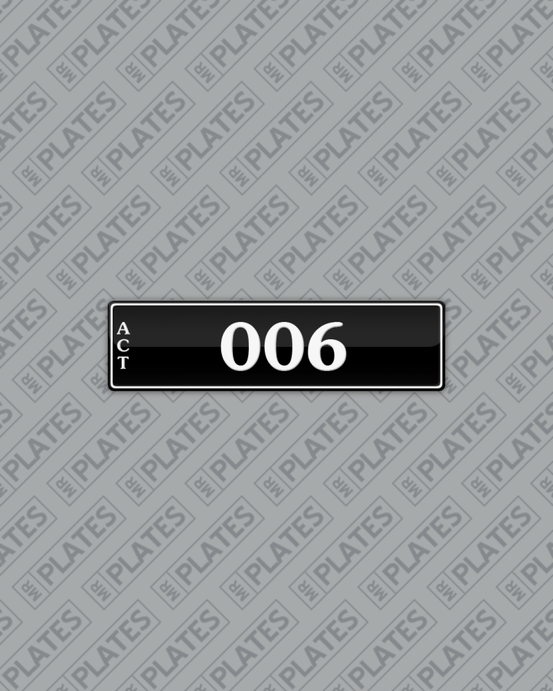 006 Number Plates For Sale, ACT - MrPlates
