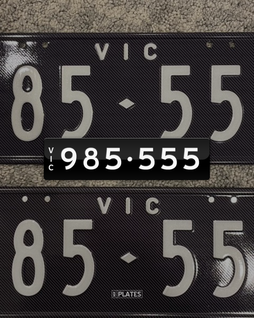 985·555 (Only 685.555 Left) Number Plates For Sale, VIC - MrPlates