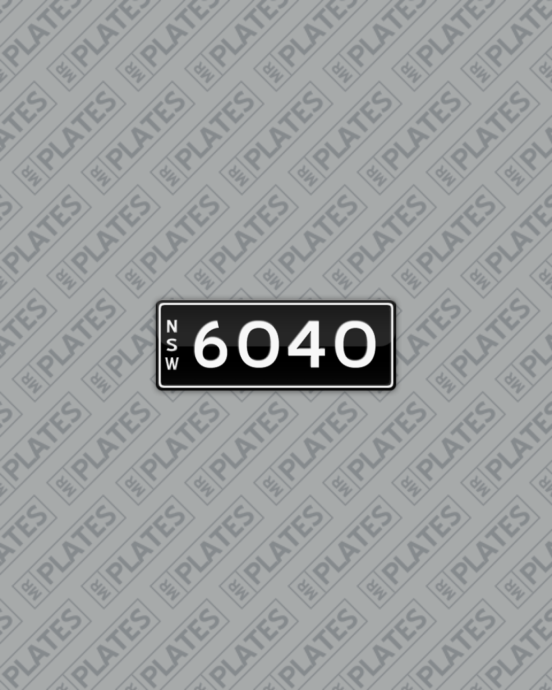 6040 Number Plates For Sale, NSW - MrPlates