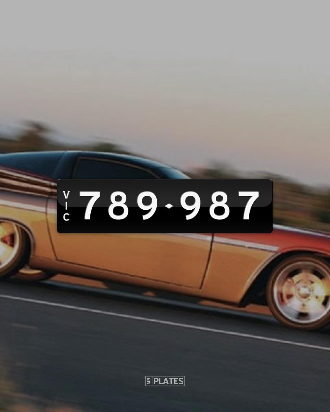 789·987 (Mirror Plate 789987) Number Plates For Sale, VIC - MrPlates