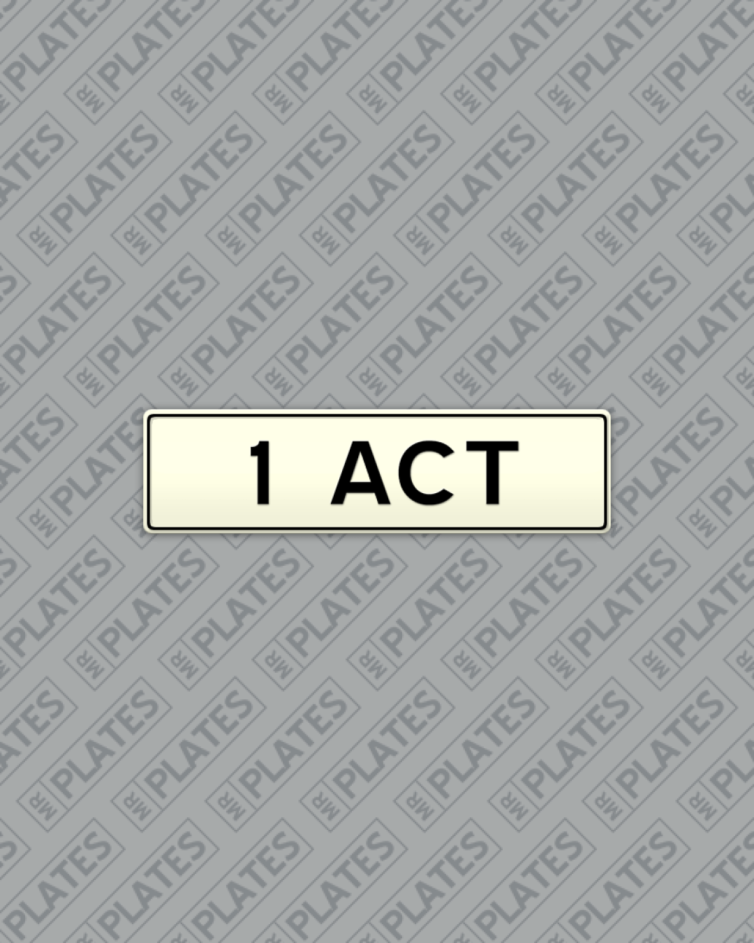 1 ACT (One ACT) Number Plates For Sale, ACT - MrPlates