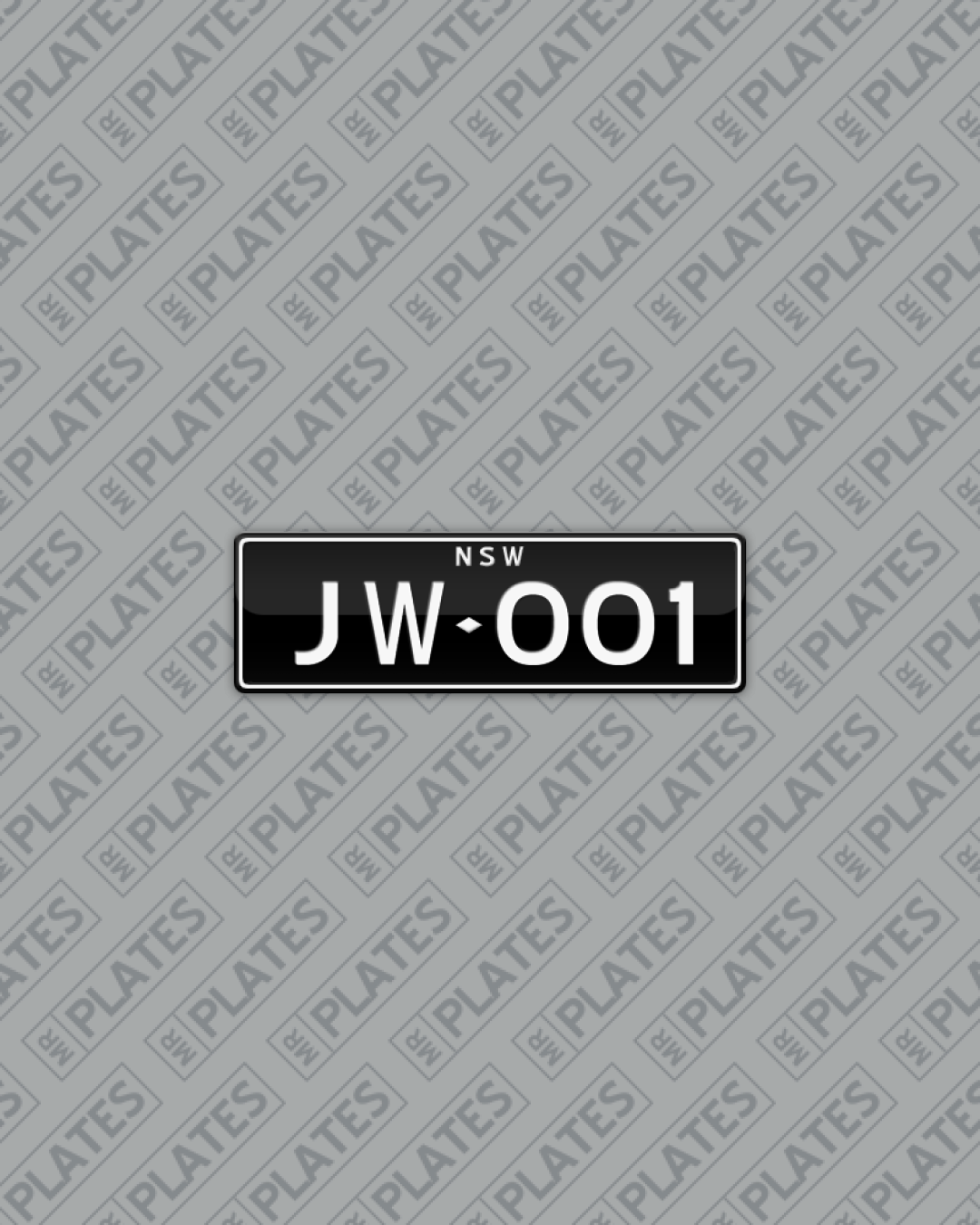 JW·001 (NSW JW-001) Number Plates For Sale, NSW - MrPlates