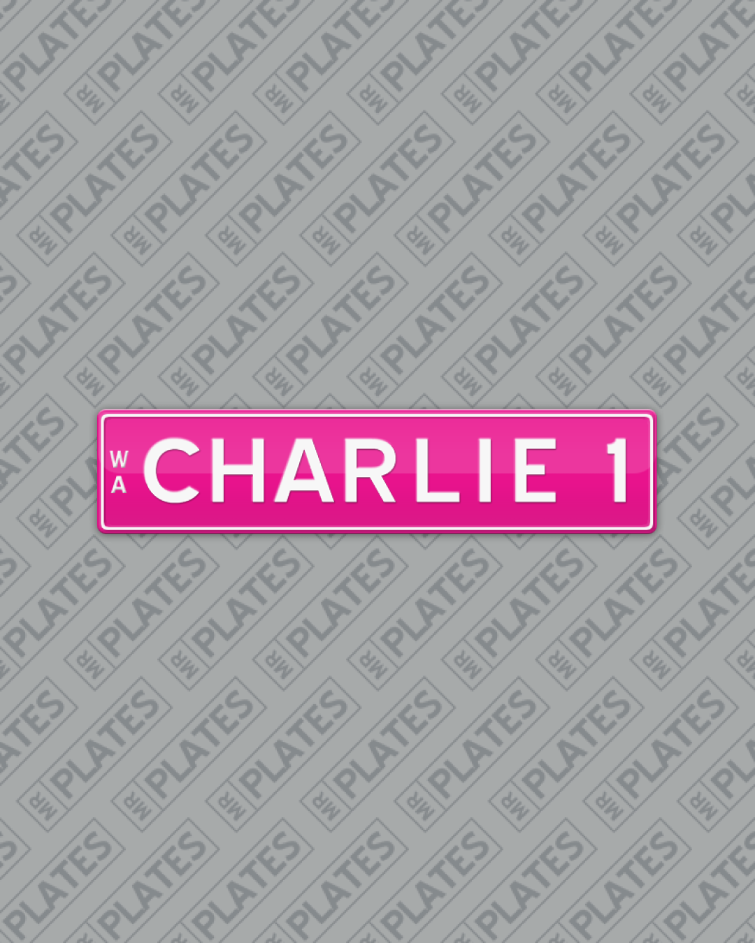 CHARLIE 1 Number Plates For Sale, WA - MrPlates