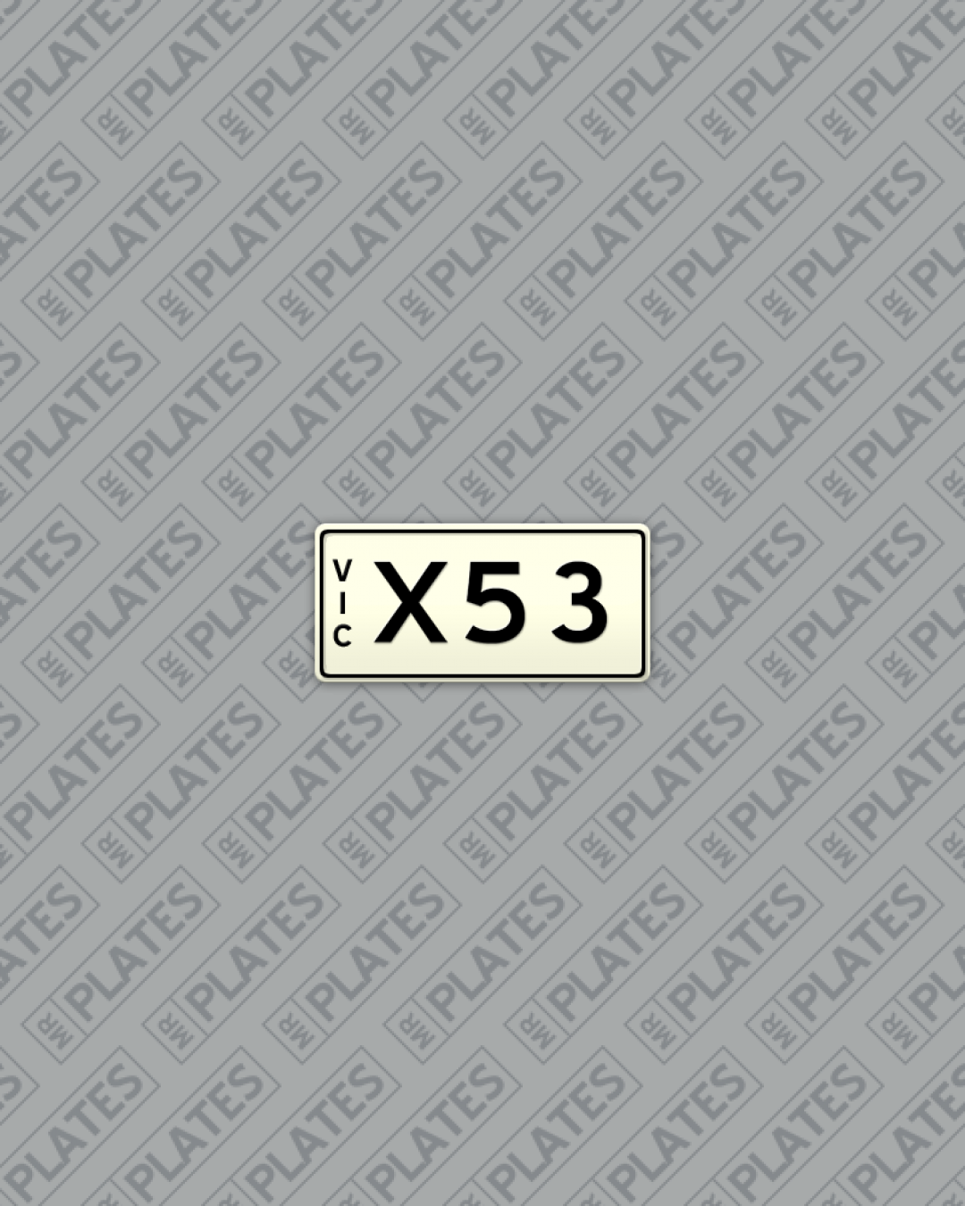X53 Number Plates For Sale, VIC - MrPlates