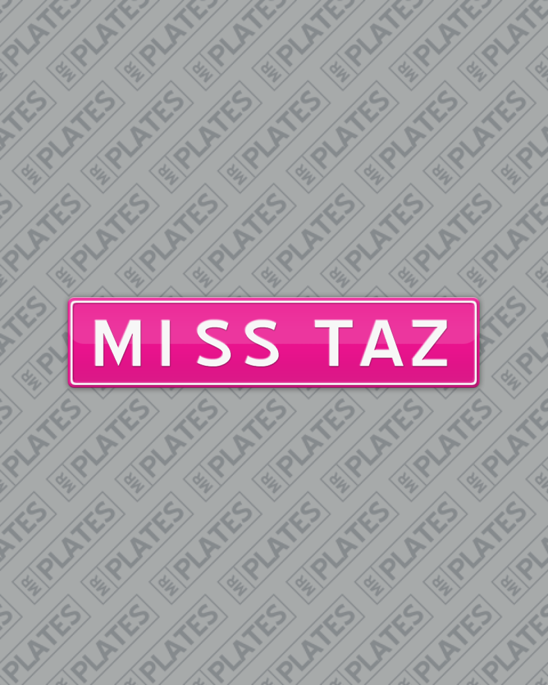 MISS TAZ Number Plates For Sale, WA - MrPlates