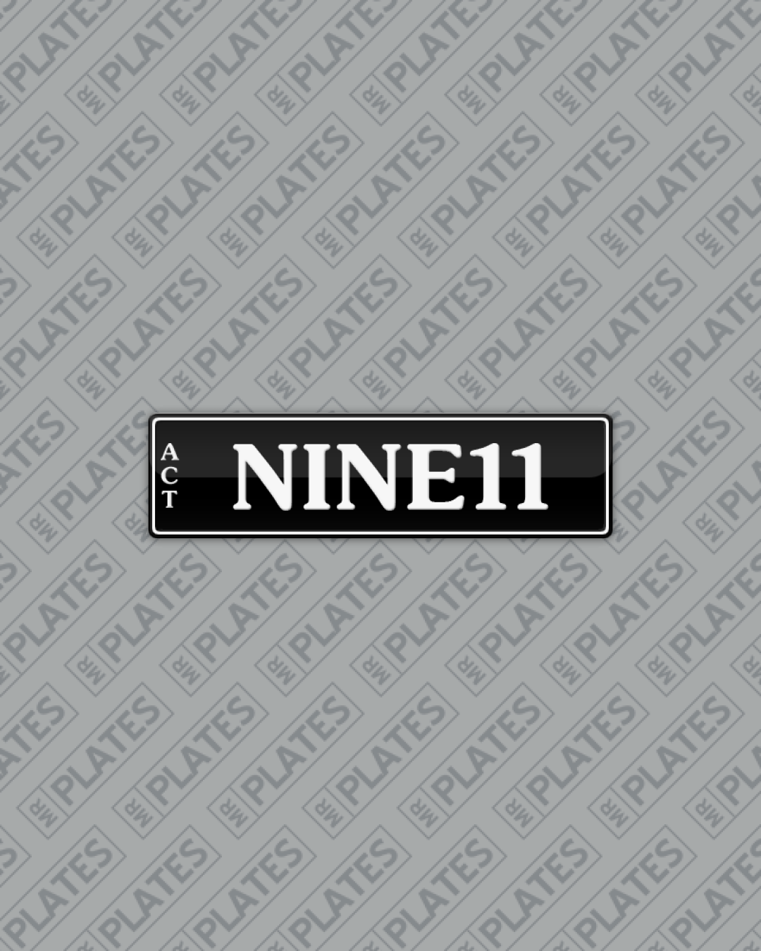 NINE11 (911) Number Plates For Sale, ACT - MrPlates
