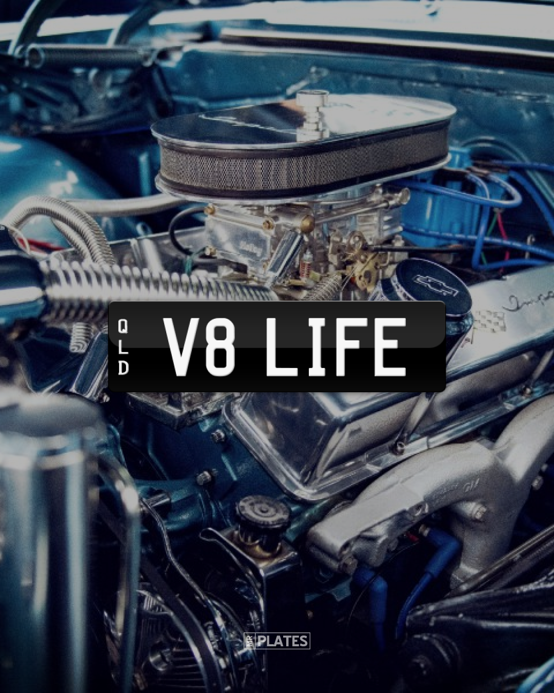 V8 LIFE Number Plates For Sale, QLD - MrPlates