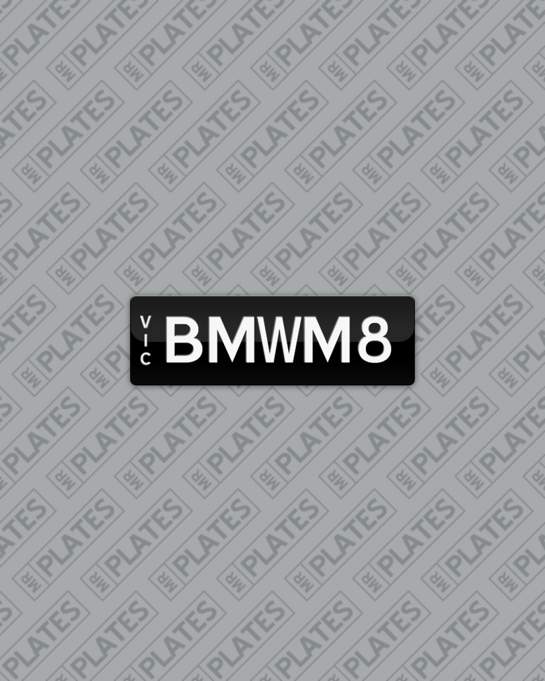 BMWM8 (BMW M8) Number Plates For Sale, VIC - MrPlates