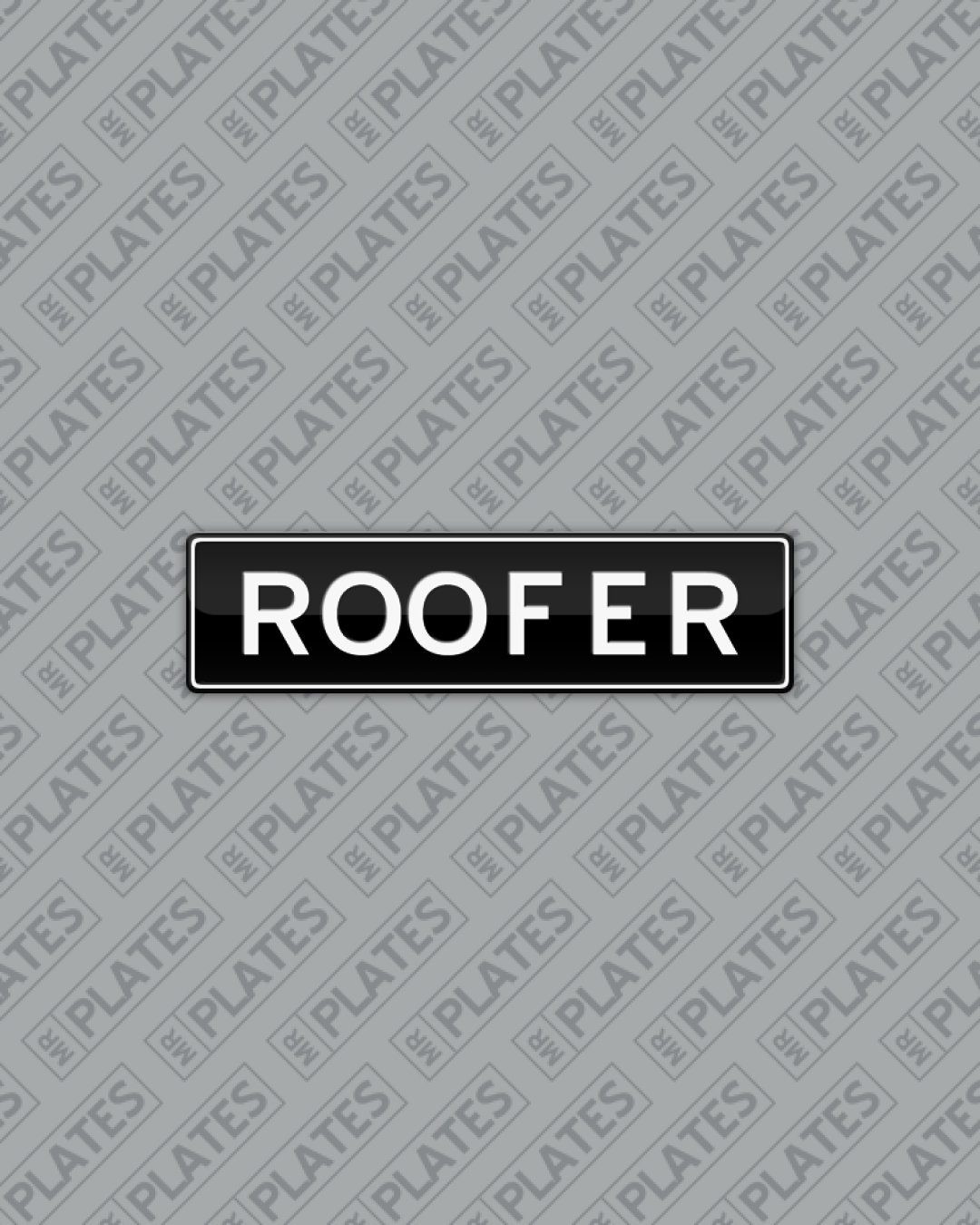 ROOFER Number Plates For Sale, QLD - MrPlates