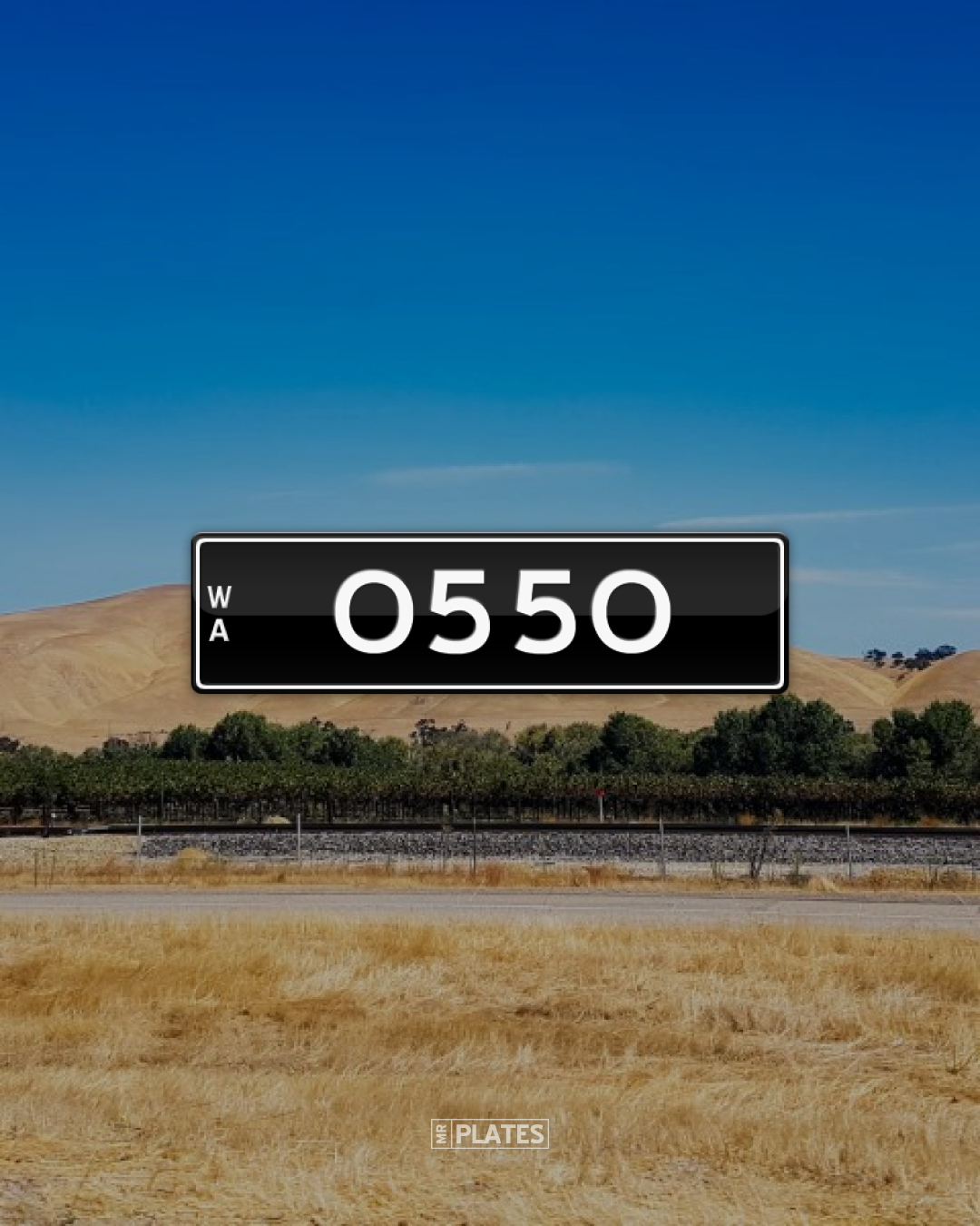 O55O (Angel Number 55) Number Plates For Sale, WA - MrPlates