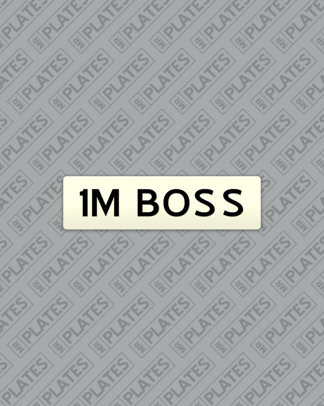 1M BOSS (The Boss) Number Plates For Sale - MrPlates