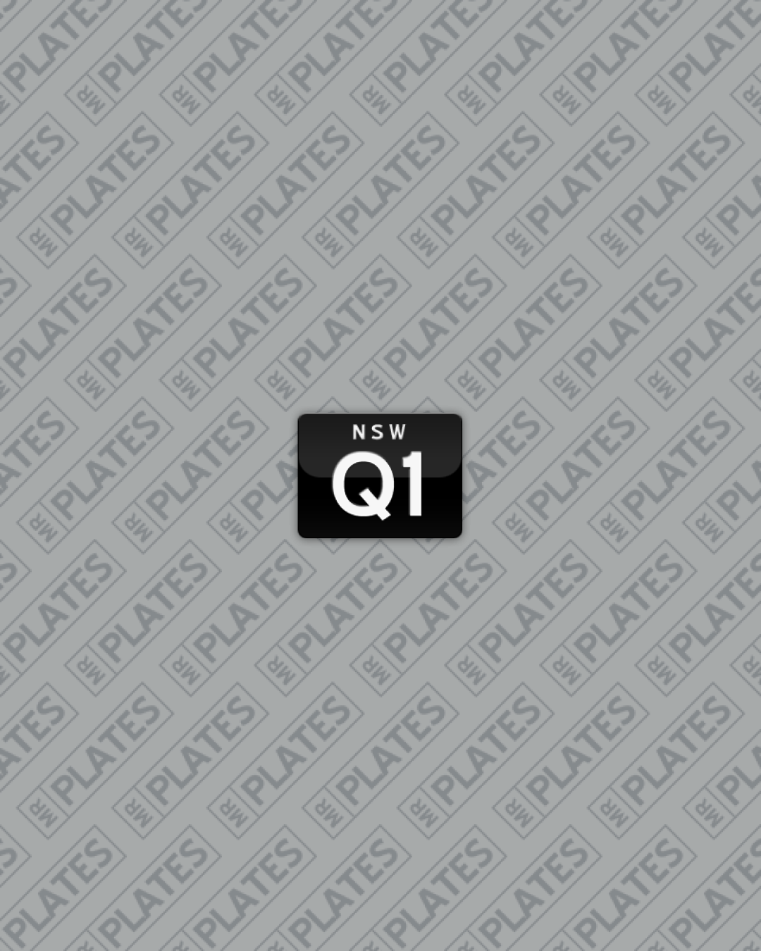 Q1 Number Plates For Sale, NSW - MrPlates