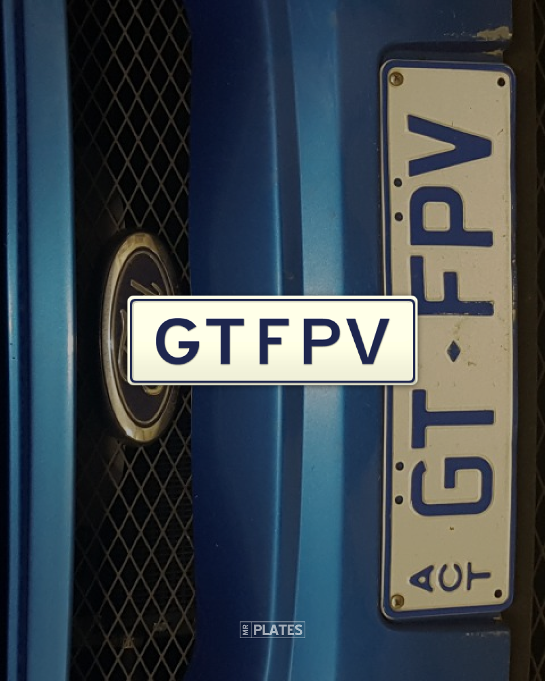 GTFPV (GT FPV) Number Plates For Sale, ACT - MrPlates