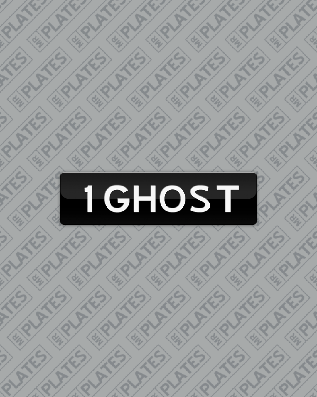 1GHOST (There's Only 1 GHOST) Number Plates For Sale, NSW - MrPlates