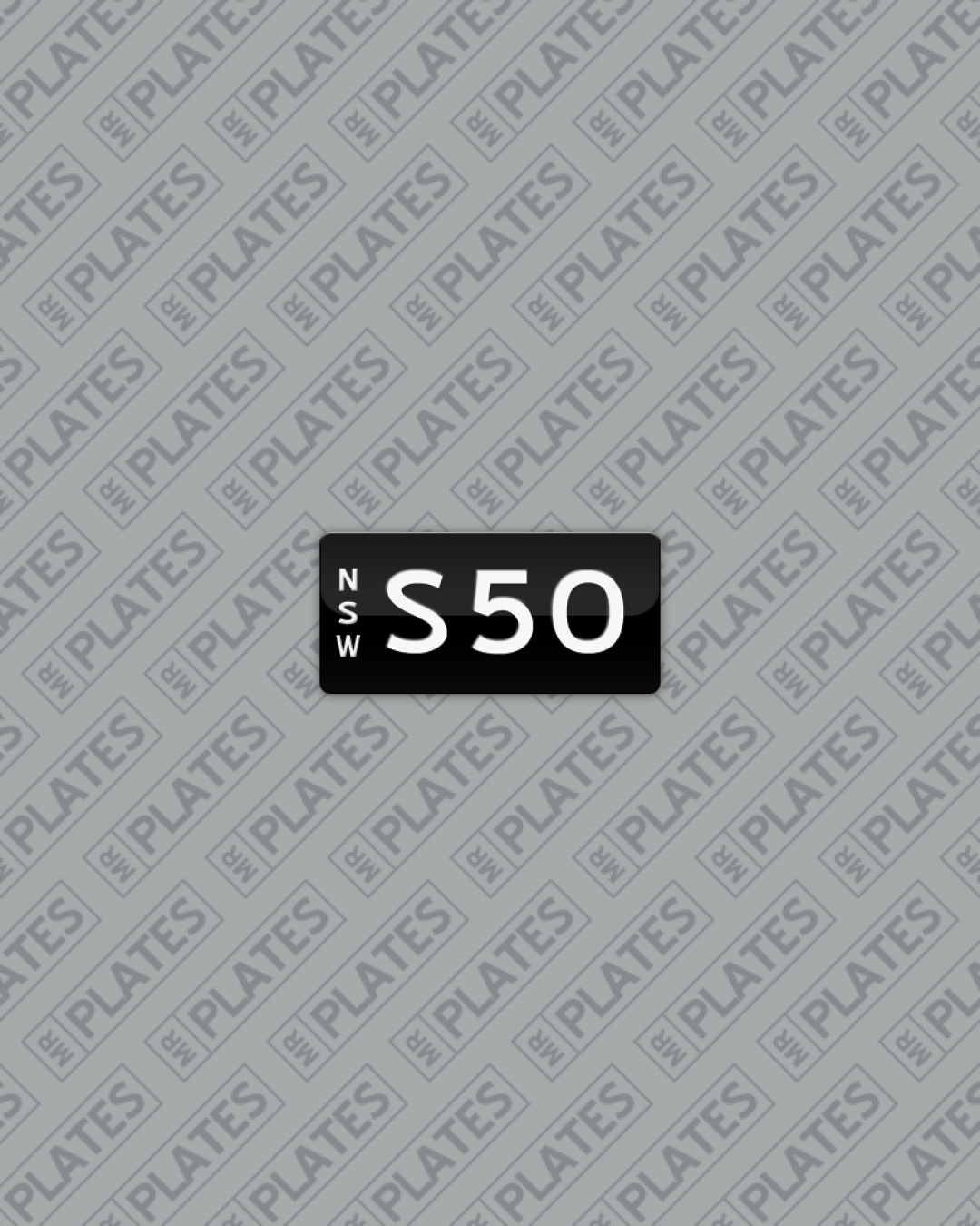 S50 Number Plates For Sale, NSW - MrPlates