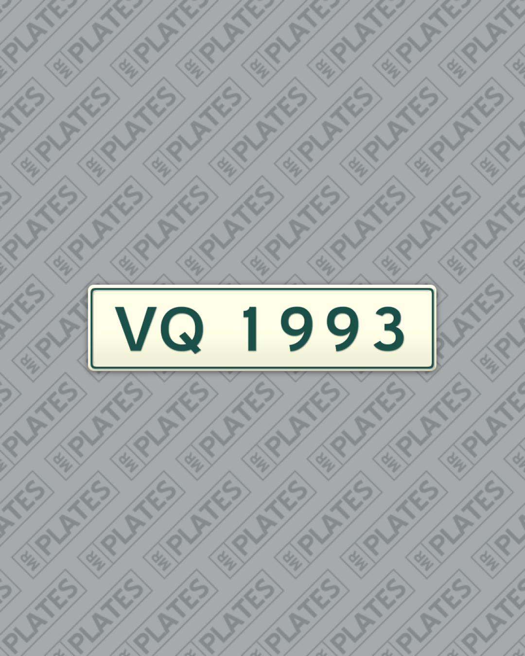 VQ 1993 (VQ Statesman 1993) Number Plates For Sale, VIC - MrPlates