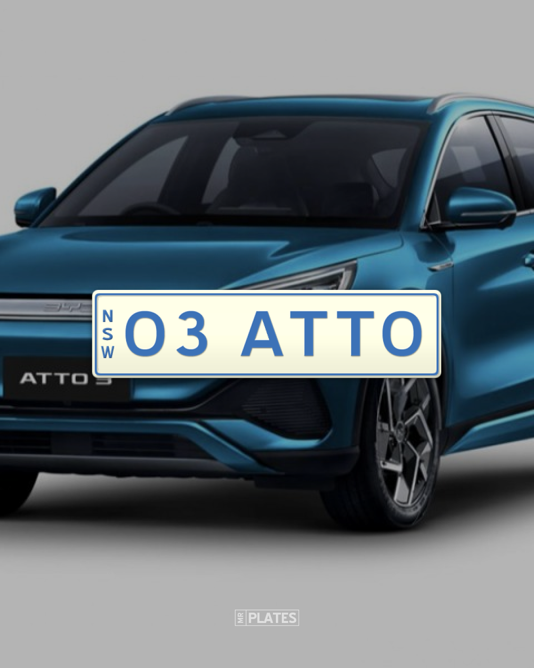 03 ATT0 (BYD - ATTO 3 - EV) Number Plates For Sale, NSW - MrPlates