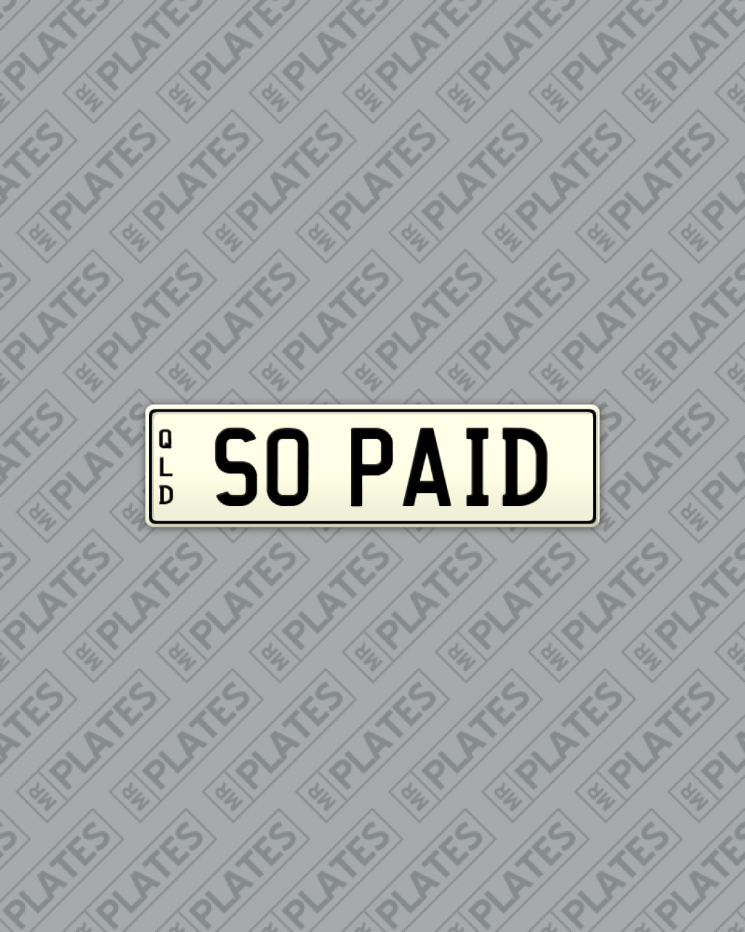 SO PAID Number Plates For Sale, QLD - MrPlates