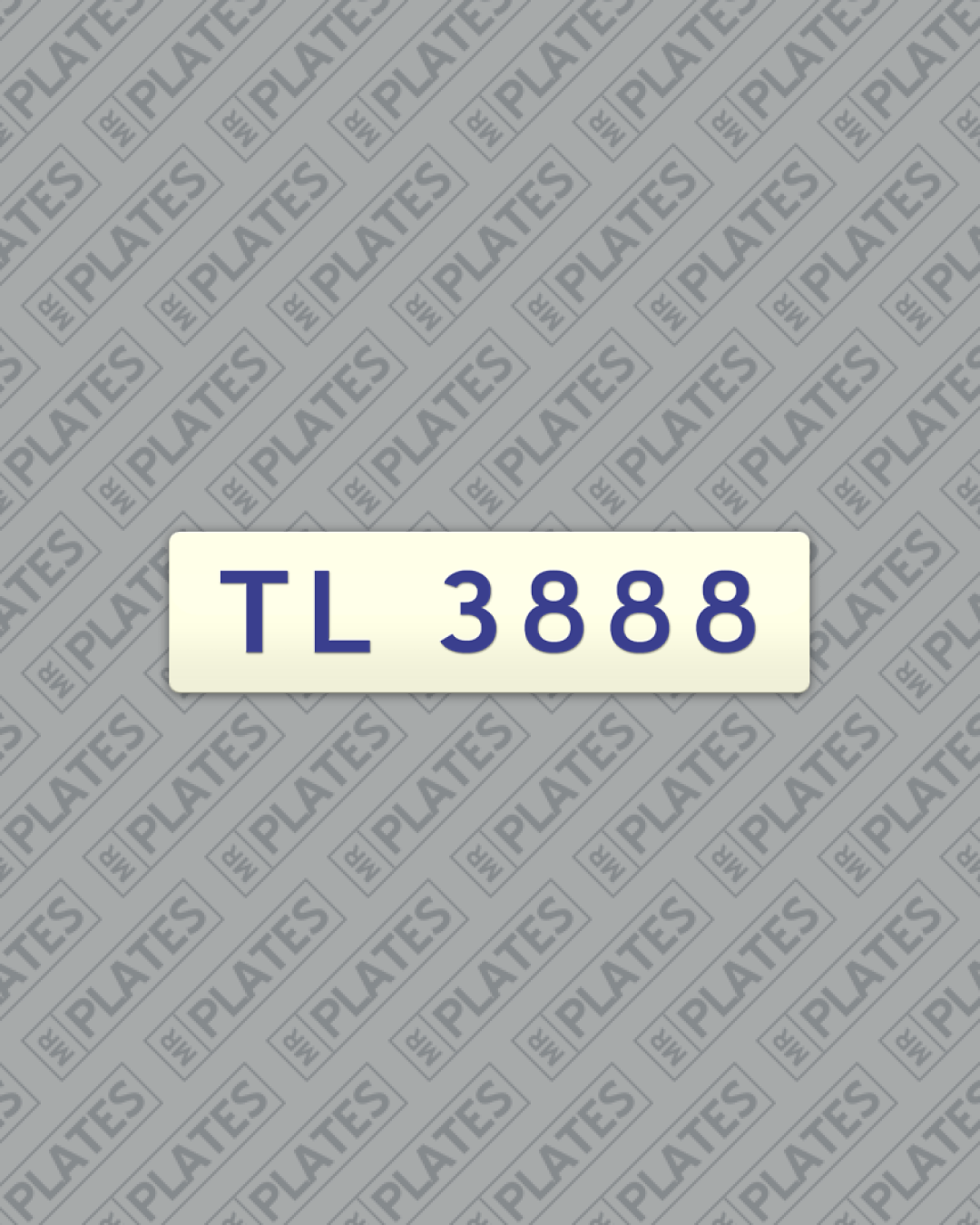 TL 3888 (Triple Eight) Number Plates For Sale, VIC - MrPlates