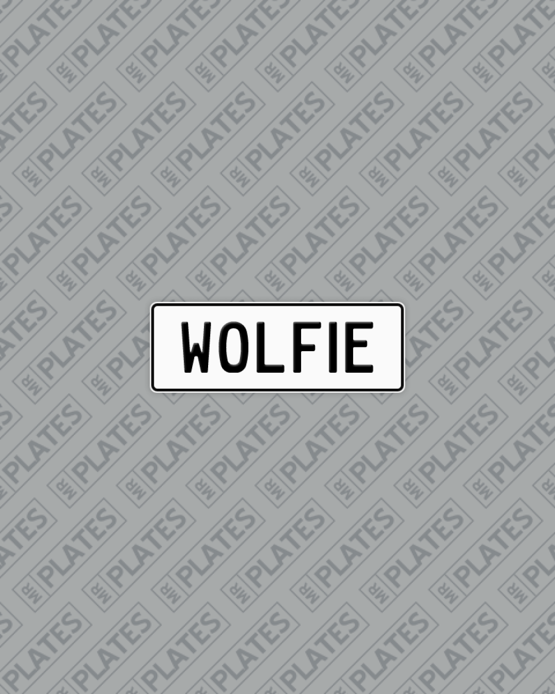 WOLFIE (Nick Name For WOLFGANG) Number Plates For Sale - MrPlates