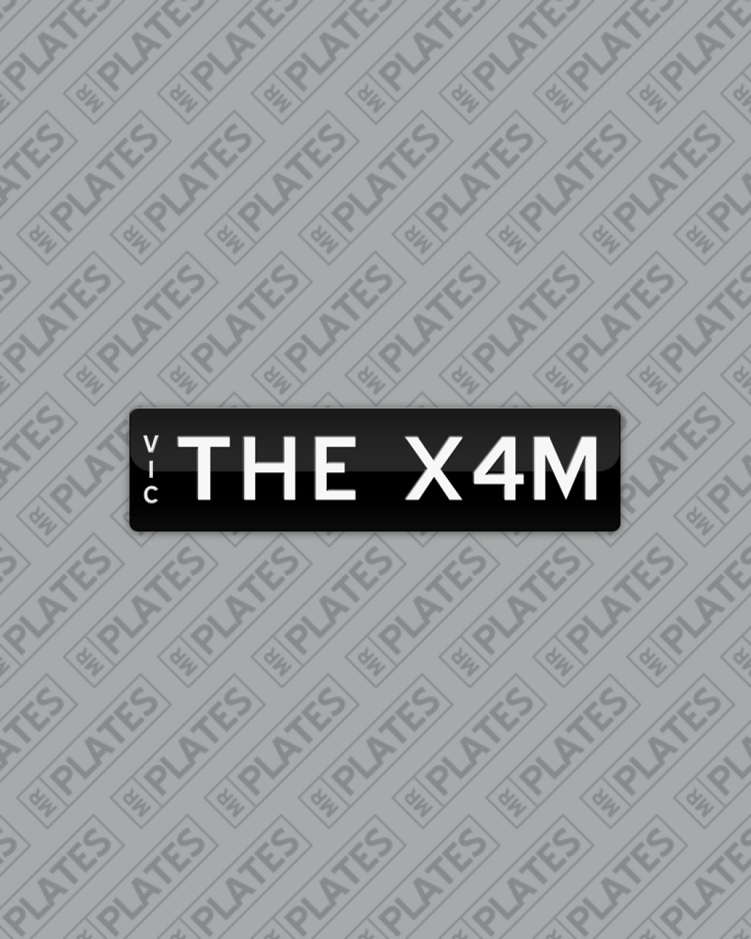 THE X4M (BMW X4 M Competition) Number Plates For Sale, VIC - MrPlates