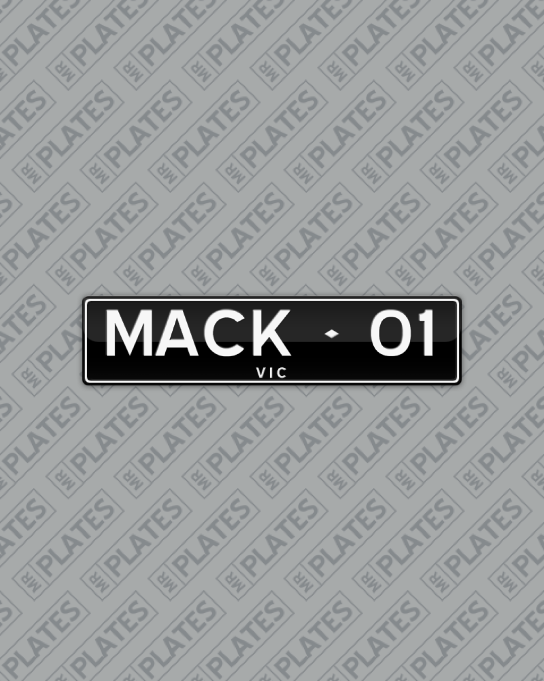 MACK · 01 (Mack 01/02/03/04/05) Number Plates For Sale, VIC - MrPlates
