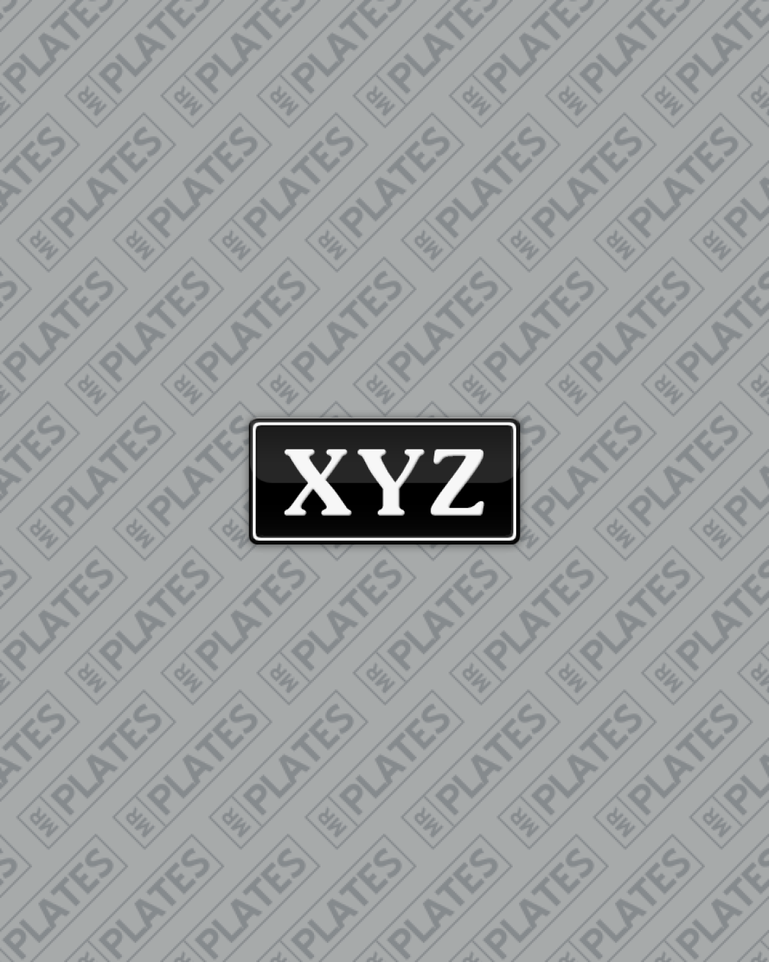 XYZ Number Plates For Sale, ACT - MrPlates