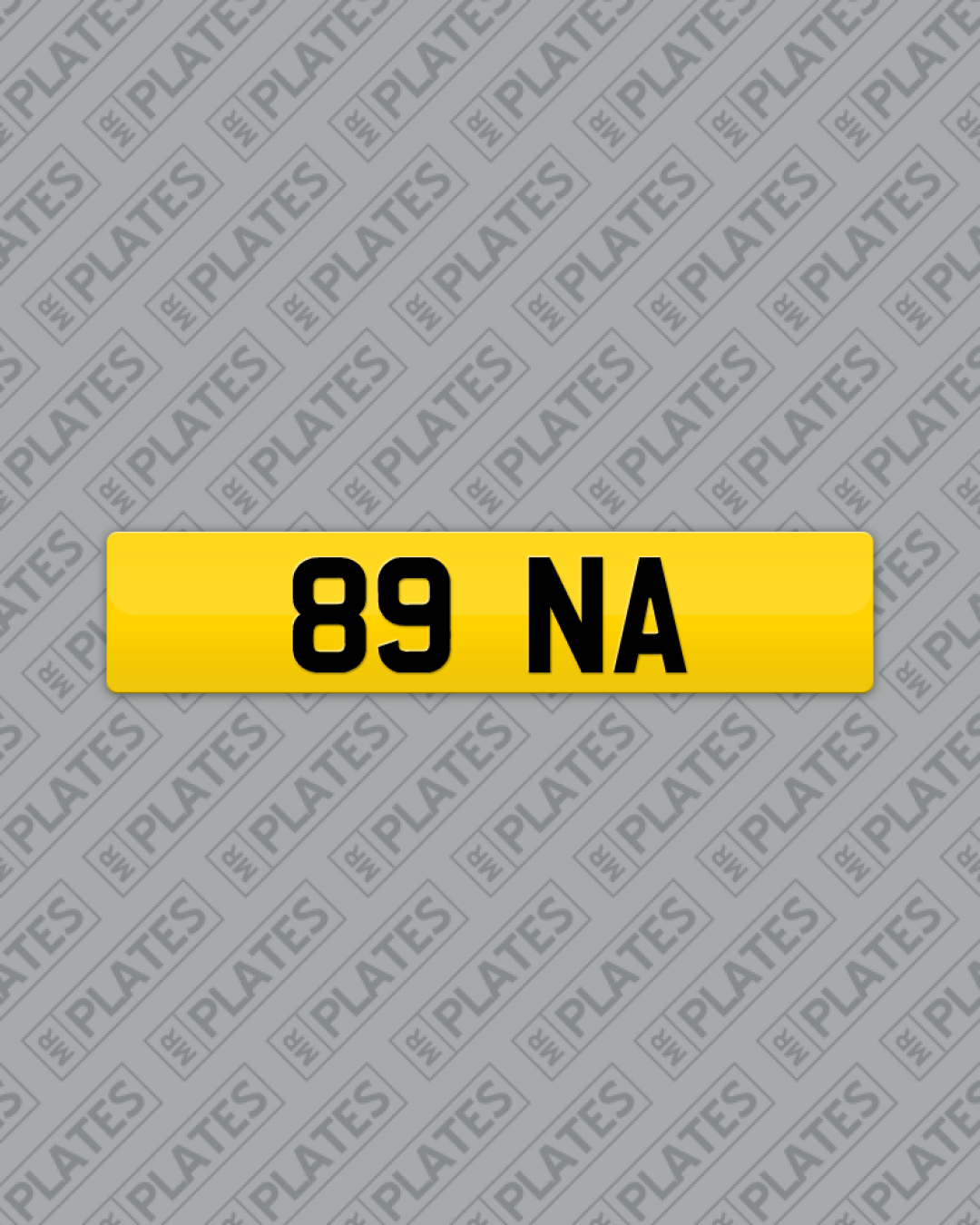 89 NA Number Plates For Sale - MrPlates