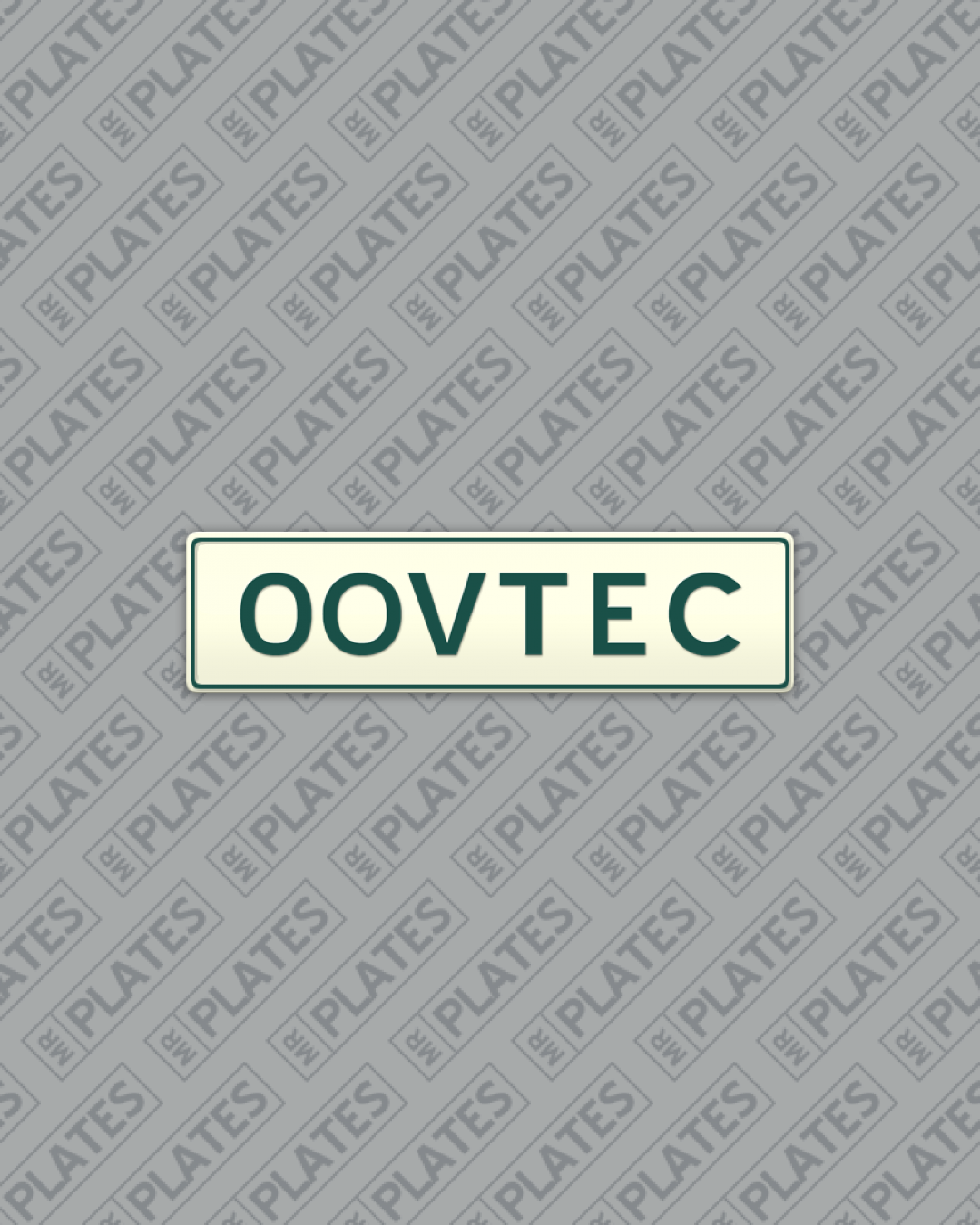 0OVTEC (Vtec Honda) Number Plates For Sale, VIC - MrPlates