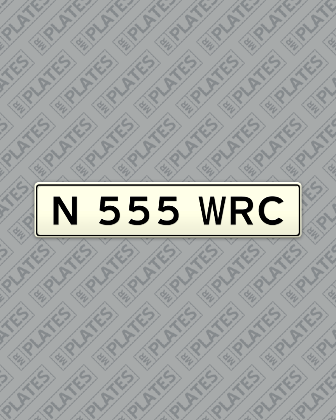 N 555 WRC Number Plates For Sale, WA - MrPlates