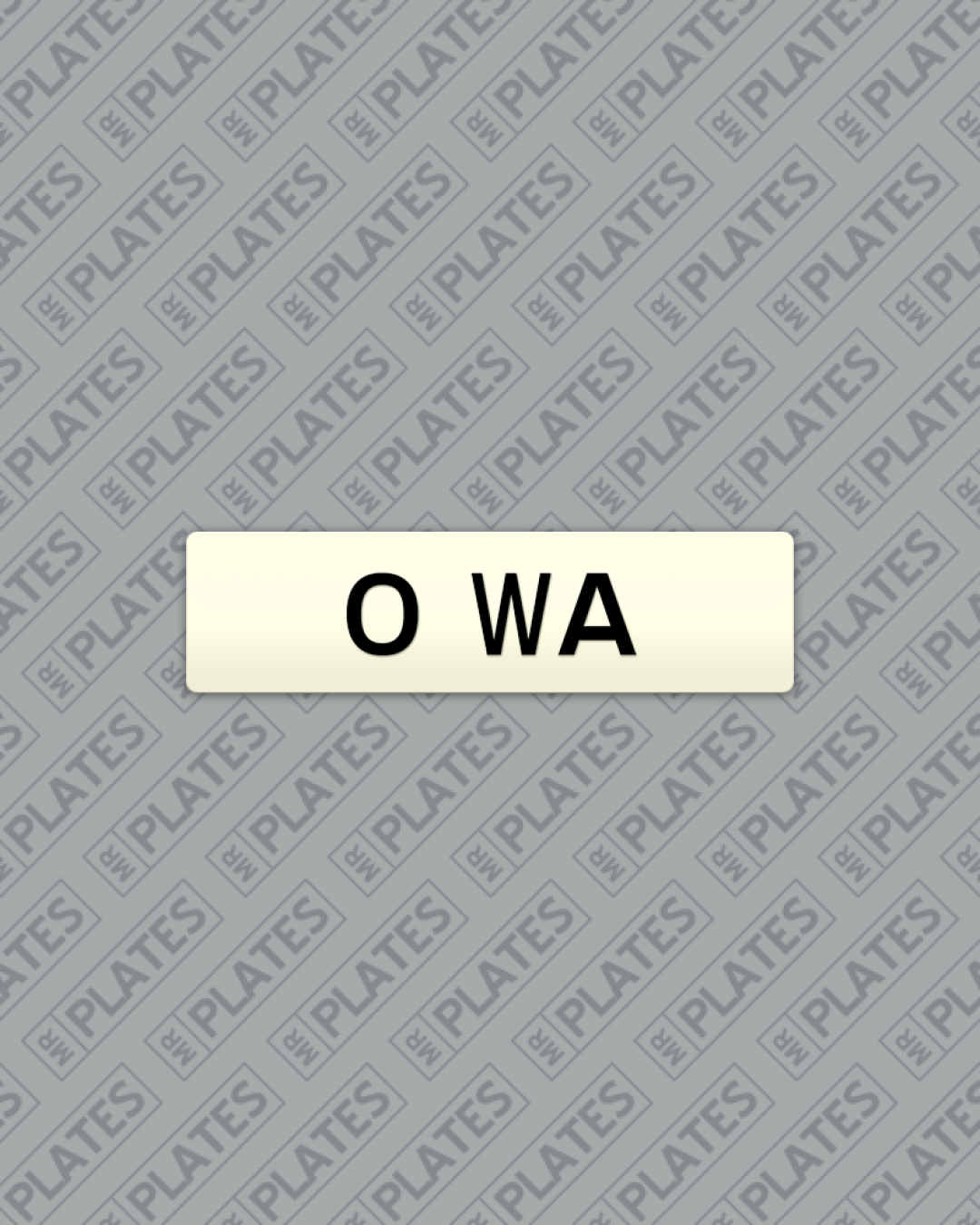 0 WA (0 Western Australia) Number Plates For Sale, WA - MrPlates
