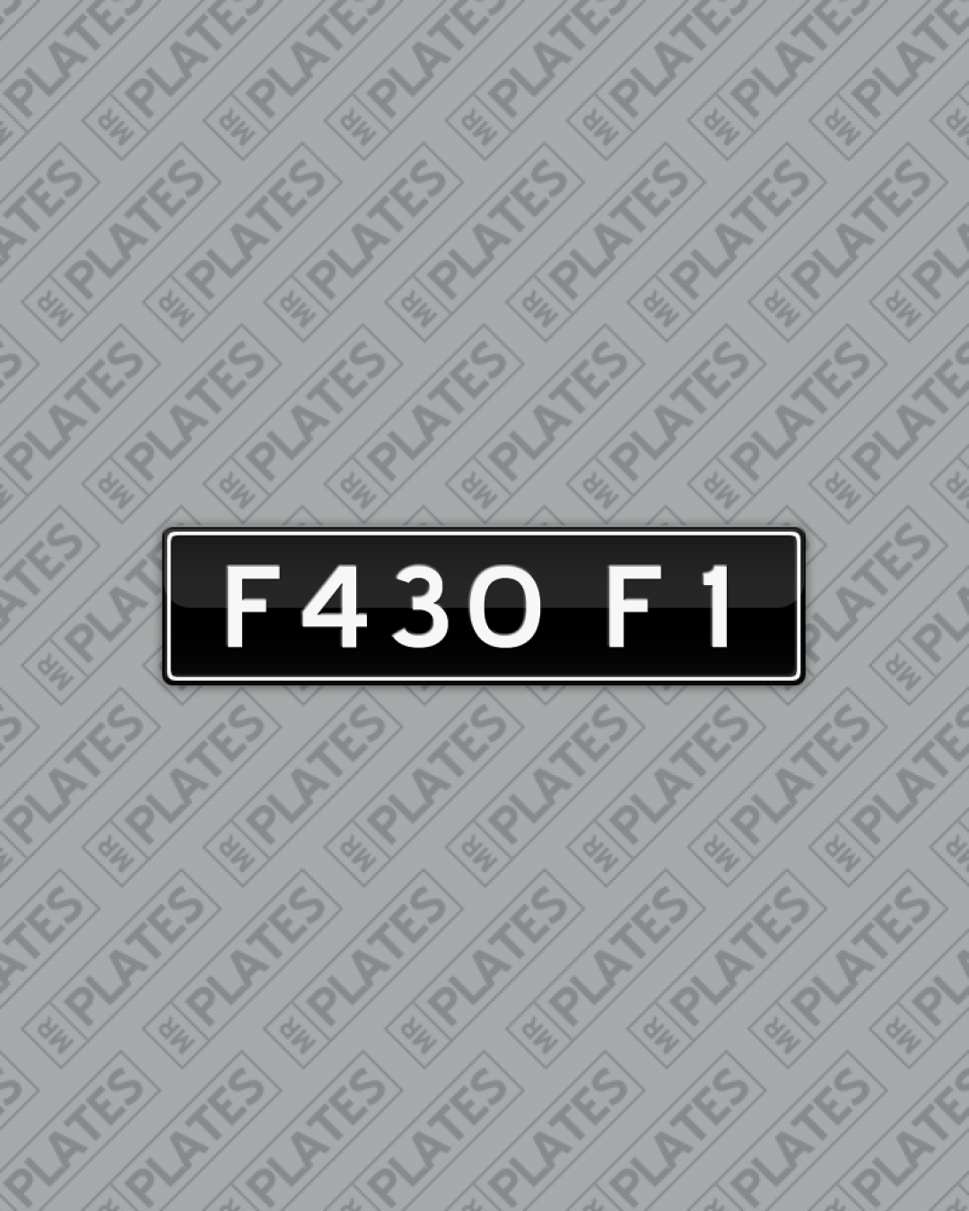 F430 F1 (Ferrari F430) Number Plates For Sale, QLD - MrPlates