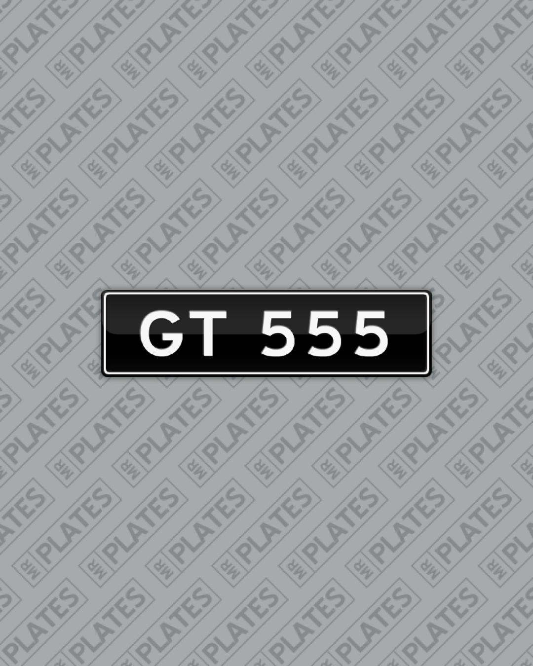 GT 555 Number Plates For Sale, ACT - MrPlates
