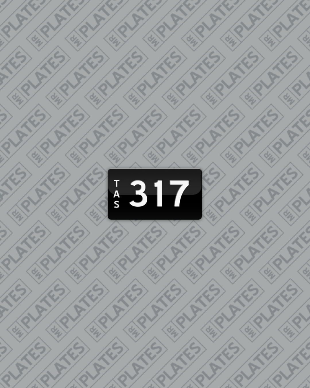 317 Number Plates For Sale, TAS - MrPlates