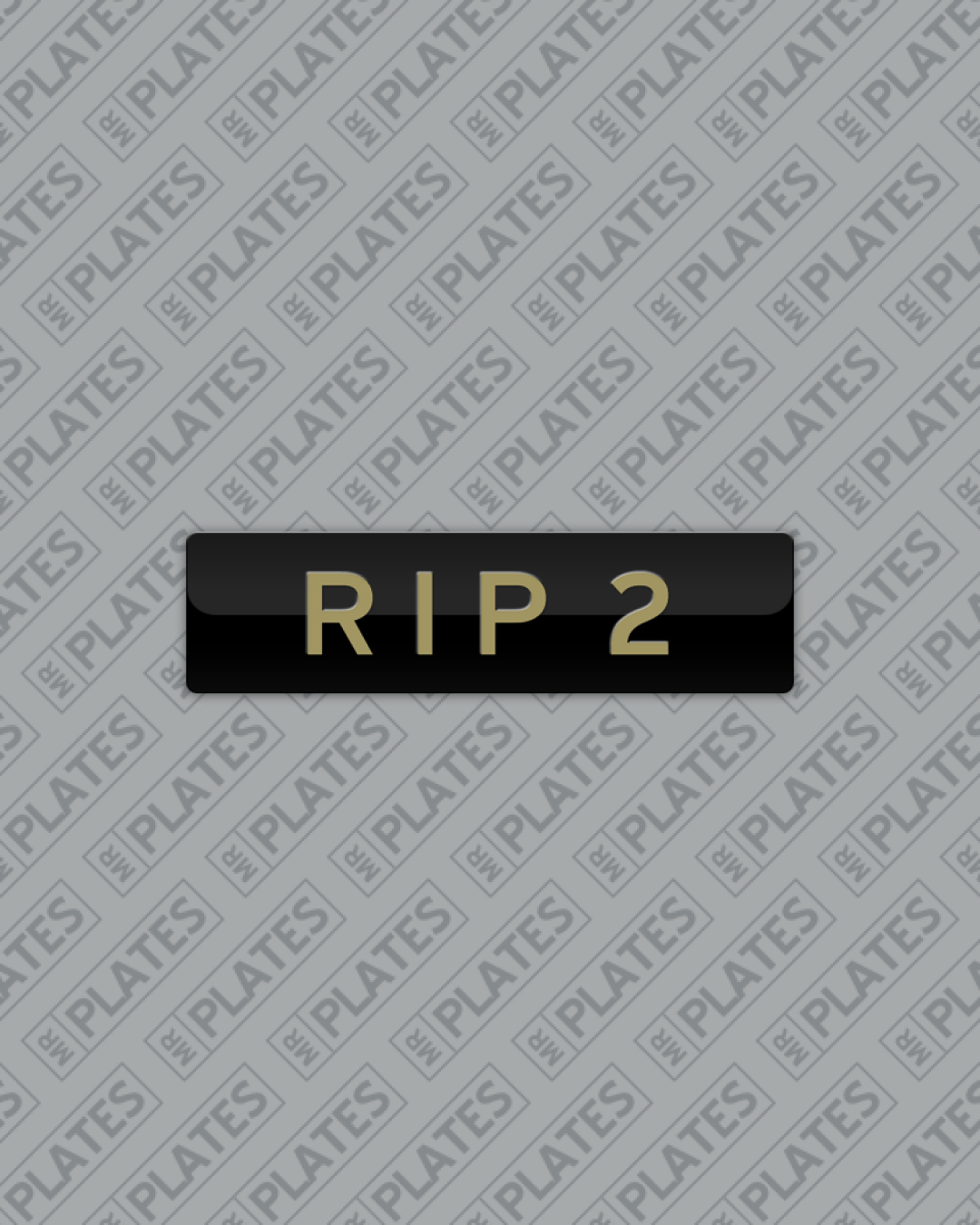 RIP 2 Number Plates For Sale, QLD - MrPlates
