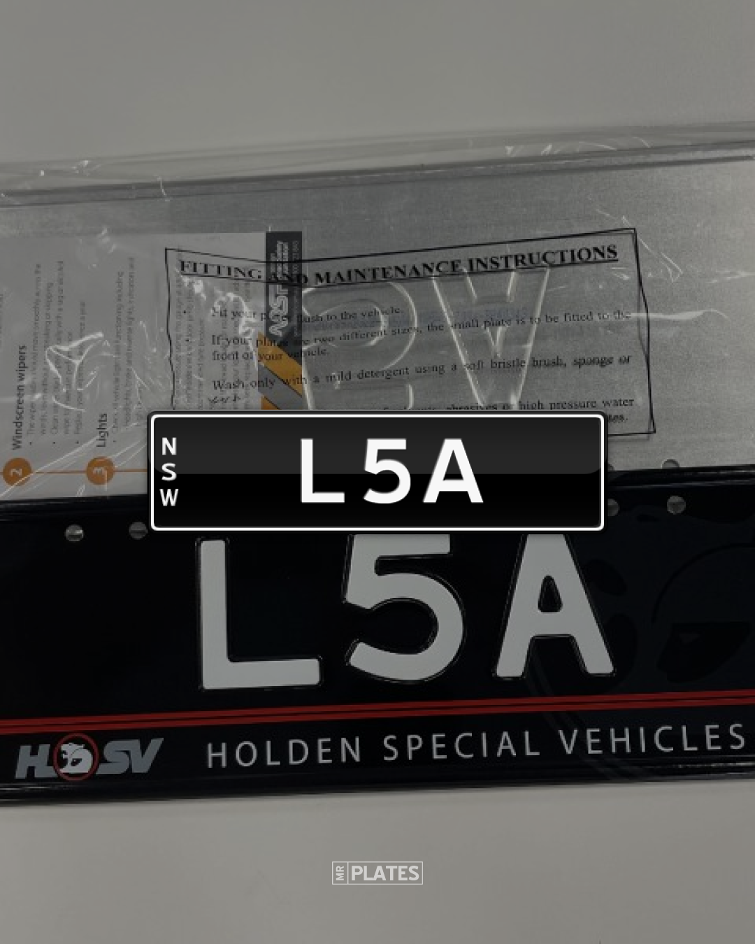 L5A (LSA For A HSV GTS) Number Plates For Sale, NSW - MrPlates