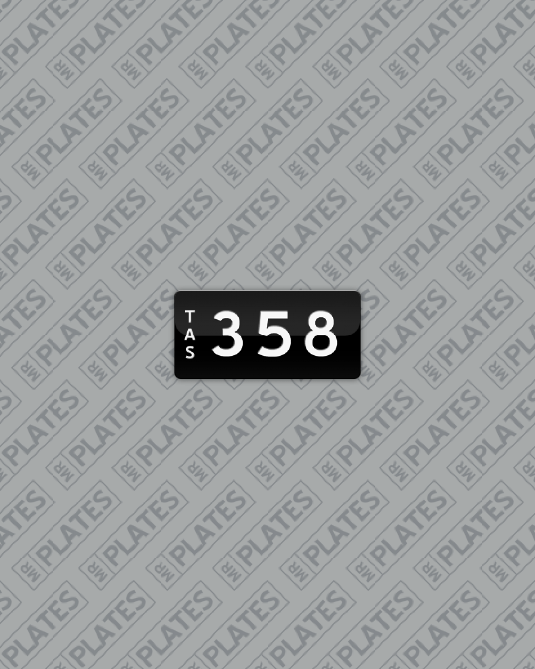 358 Number Plates For Sale, TAS - MrPlates