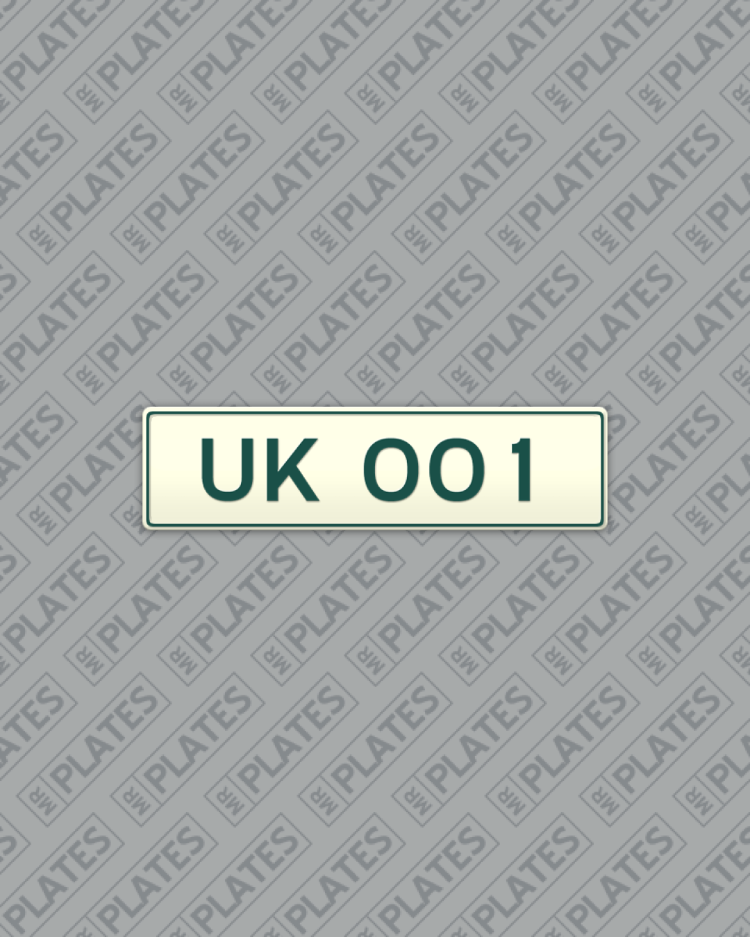 UK 001 Number Plates For Sale, WA - MrPlates