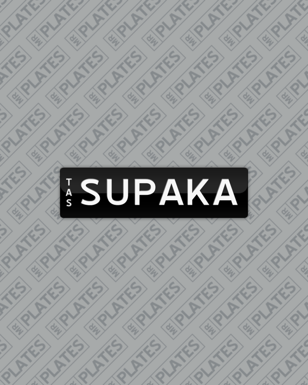 SUPAKA (SUPERCAR) Number Plates For Sale, TAS - MrPlates