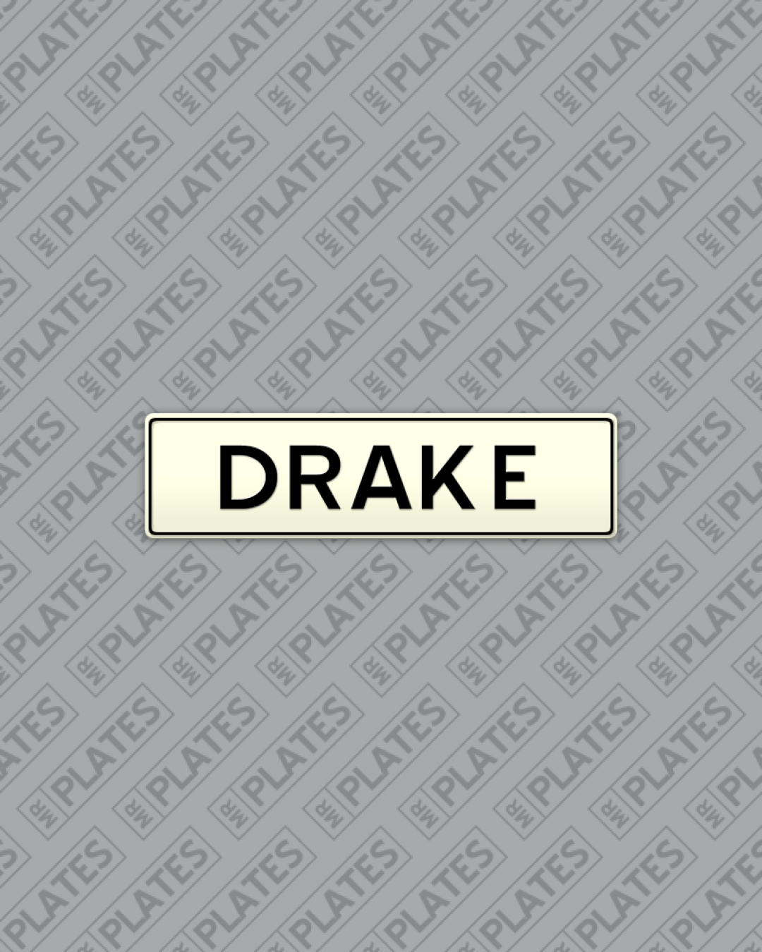 DRAKE Number Plates For Sale, VIC - MrPlates
