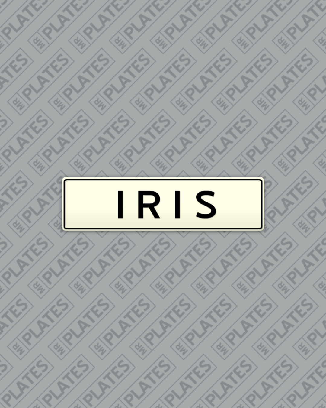IRIS (The Girls Name) Number Plates For Sale - MrPlates