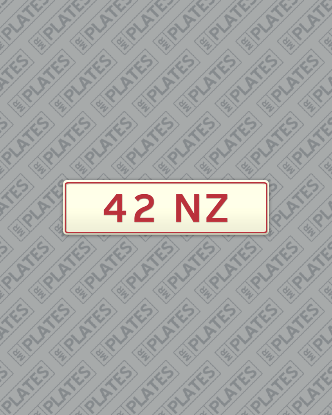 42 NZ Number Plates For Sale - MrPlates