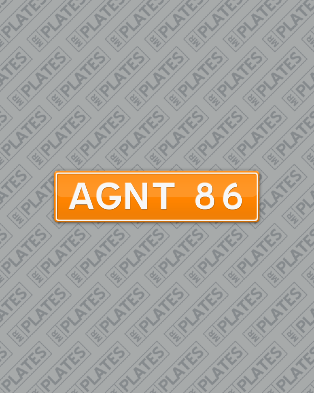 AGNT 86 (AGENT 86) Number Plates For Sale, WA - MrPlates
