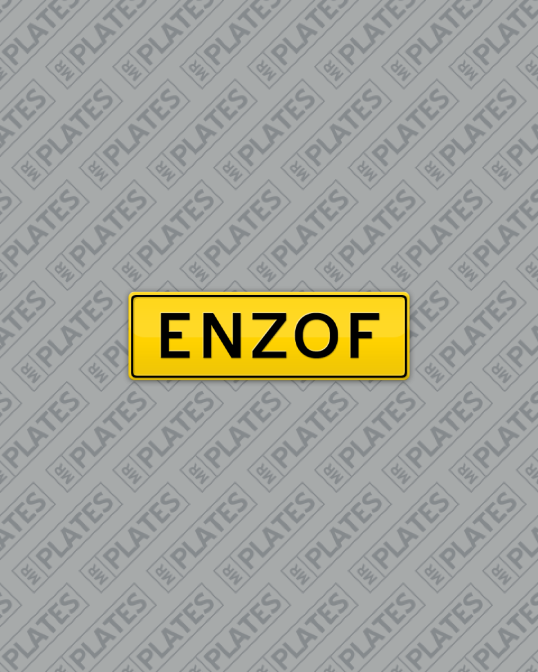 ENZOF (Enzo Ferrari) Number Plates For Sale, VIC - MrPlates