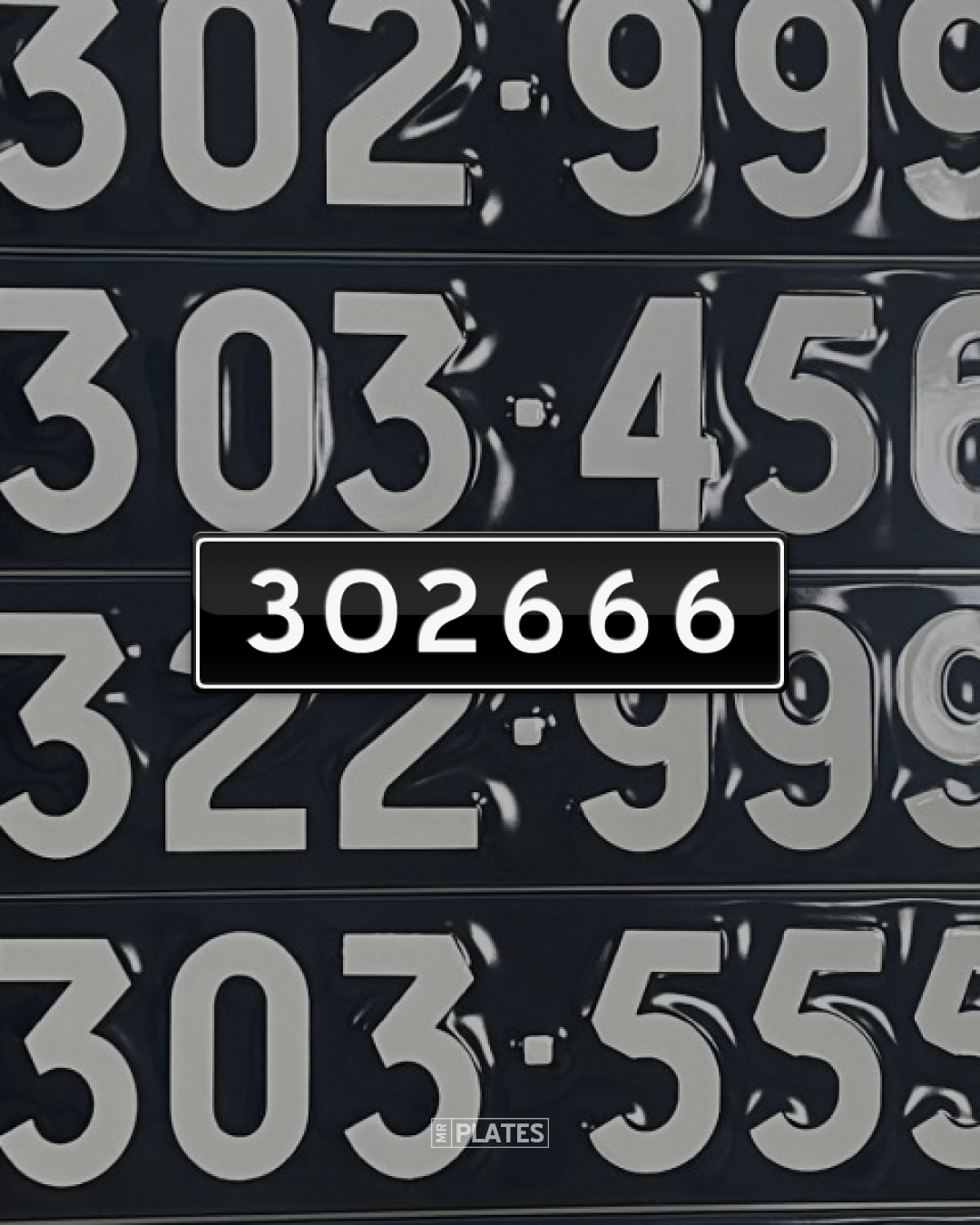 302666 (Rare Heritage Styled) Number Plates For Sale, VIC - MrPlates