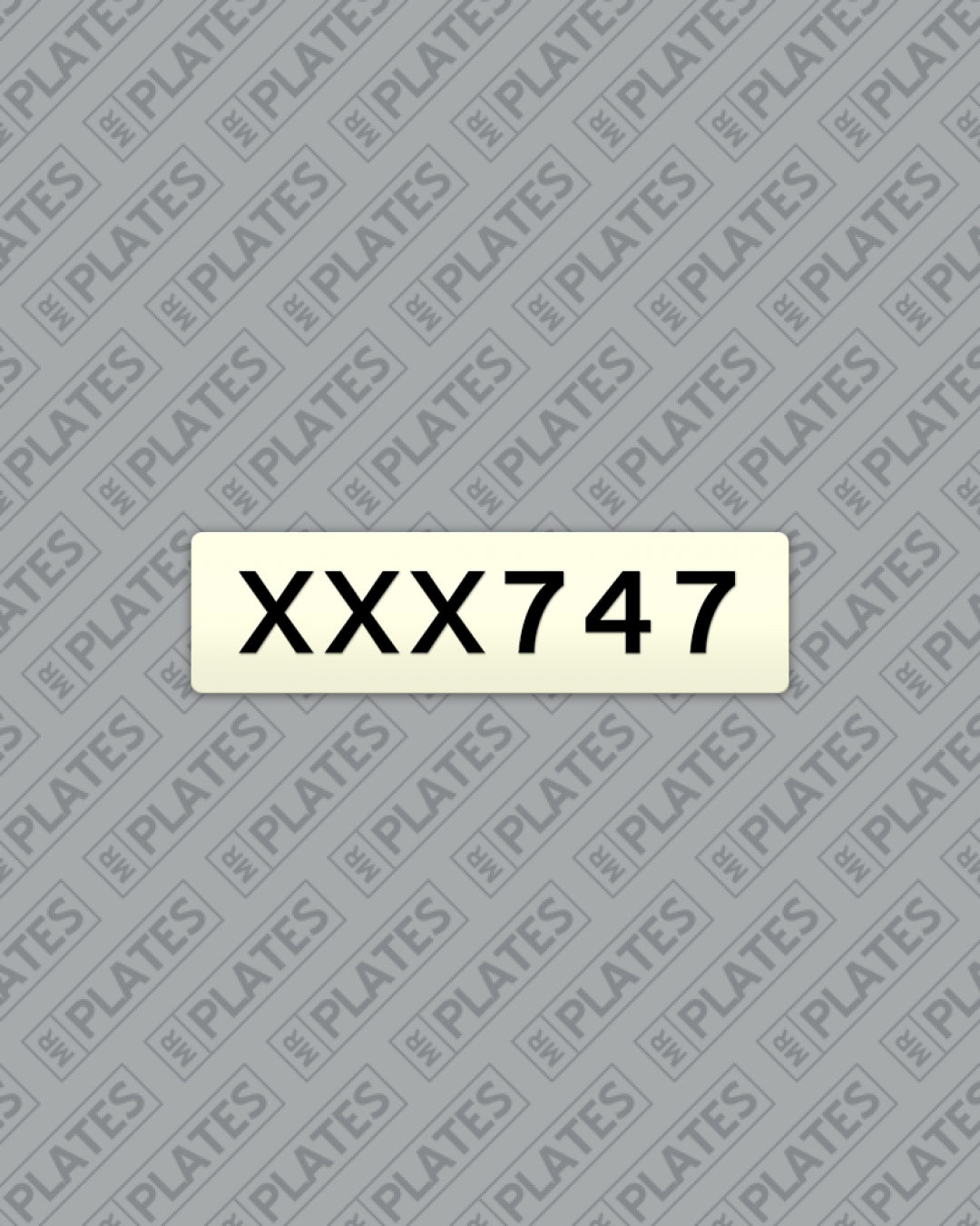 XXX747 (Xxx Sexy 747 Jet Very Fast) Number Plates For Sale, NSW - MrPlates