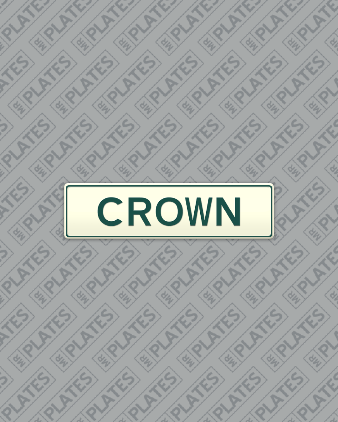 CROWN Number Plates For Sale, QLD - MrPlates